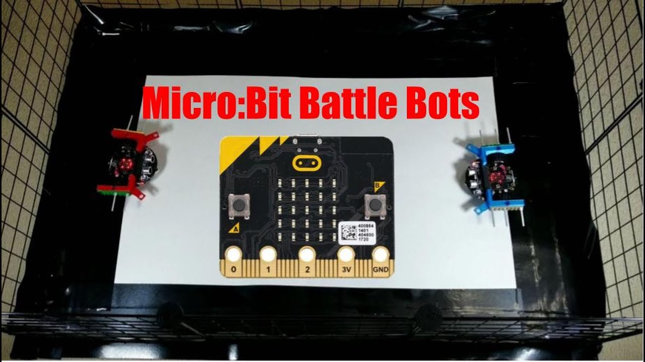 Micro:Bit Battle Bots Epic Crash Highlight - Student Coded Tiny Robots ...