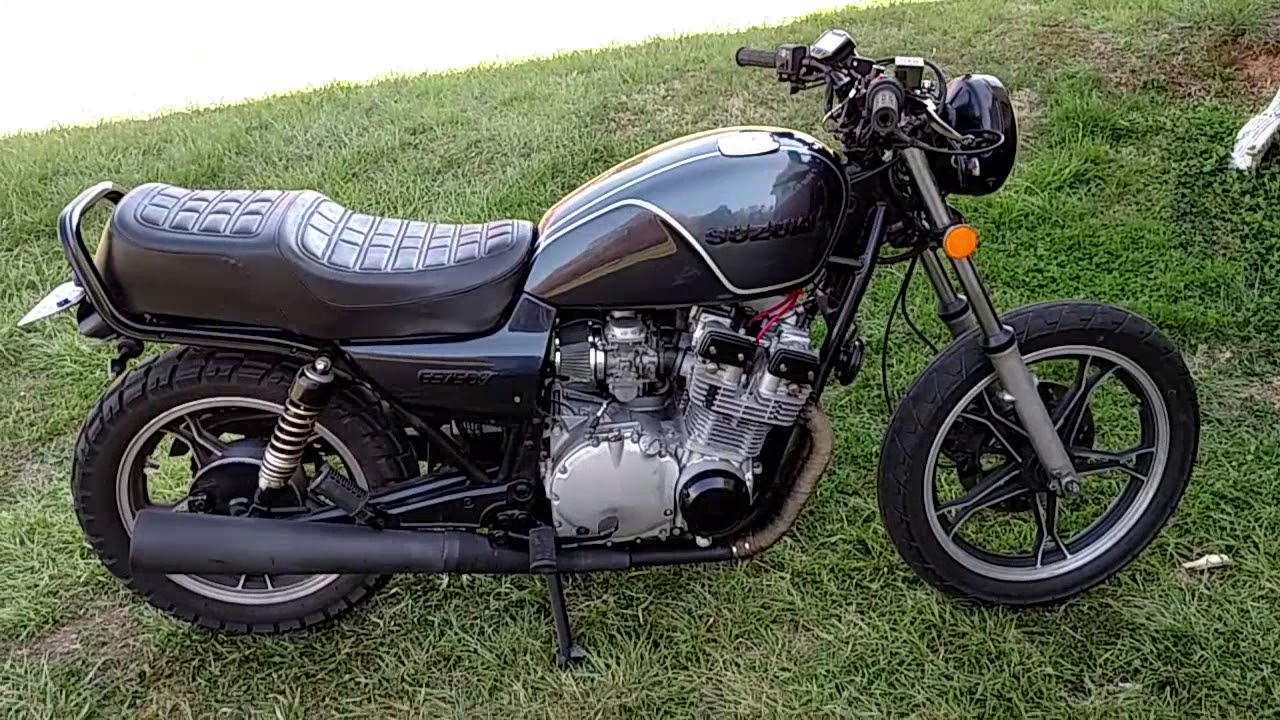 1982 Suzuki GS750 TZ Streetfighter TrailTech Vapor - YouTube