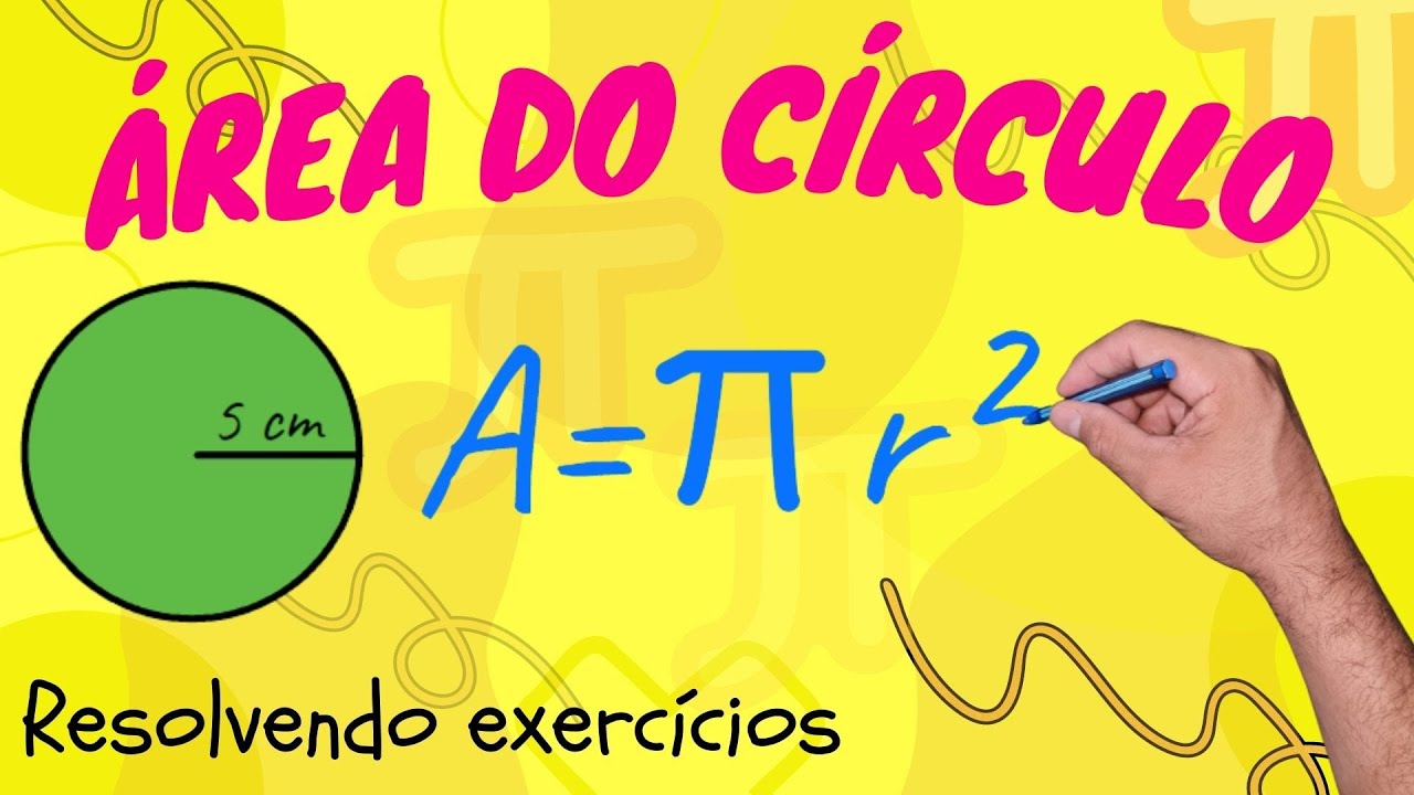 CALCULANDO A ÁREA DE UM CÍRCULO | Como resolver um exercício de maneira ...