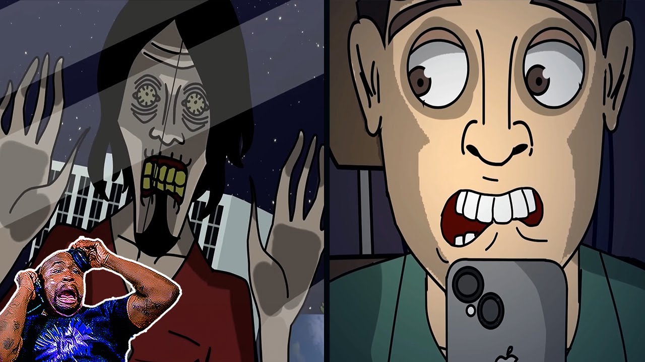 Alone At Work Animated Horror Stories Reaction! - YouTube