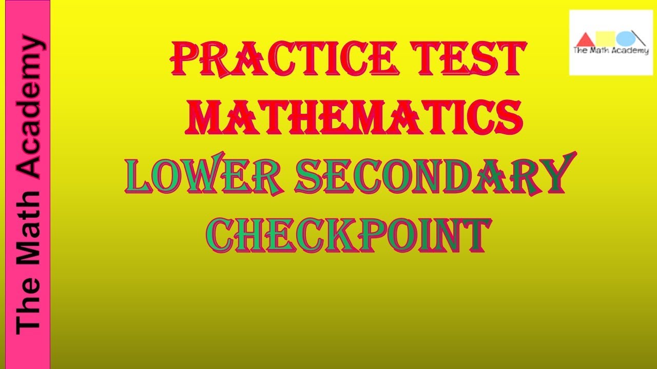 Practice Test Lower Checkpoint Mathematics #checkpoint#pastpapers#ms ...