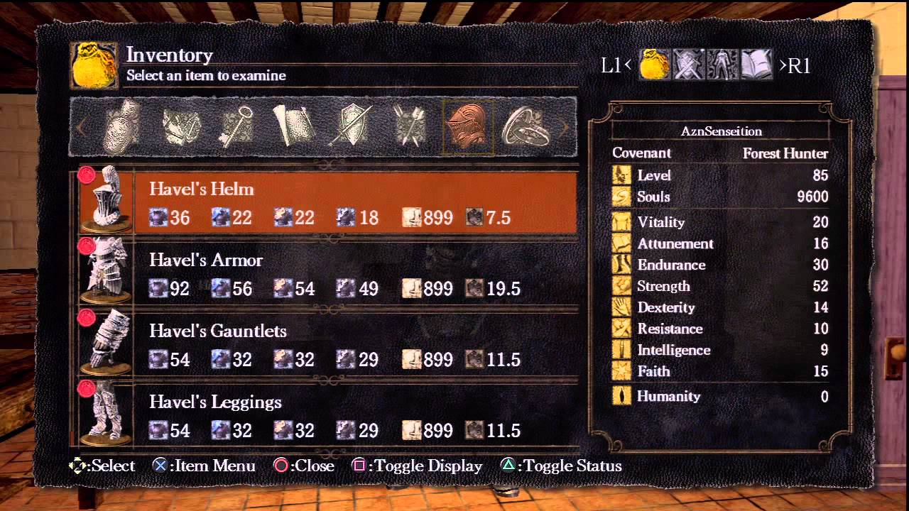 Dark Souls Havel Armor and Dragon Tooth Showcase! - YouTube