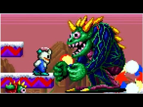 Snow Bros Nick & Tom - All Bosses (Arcade) - YouTube