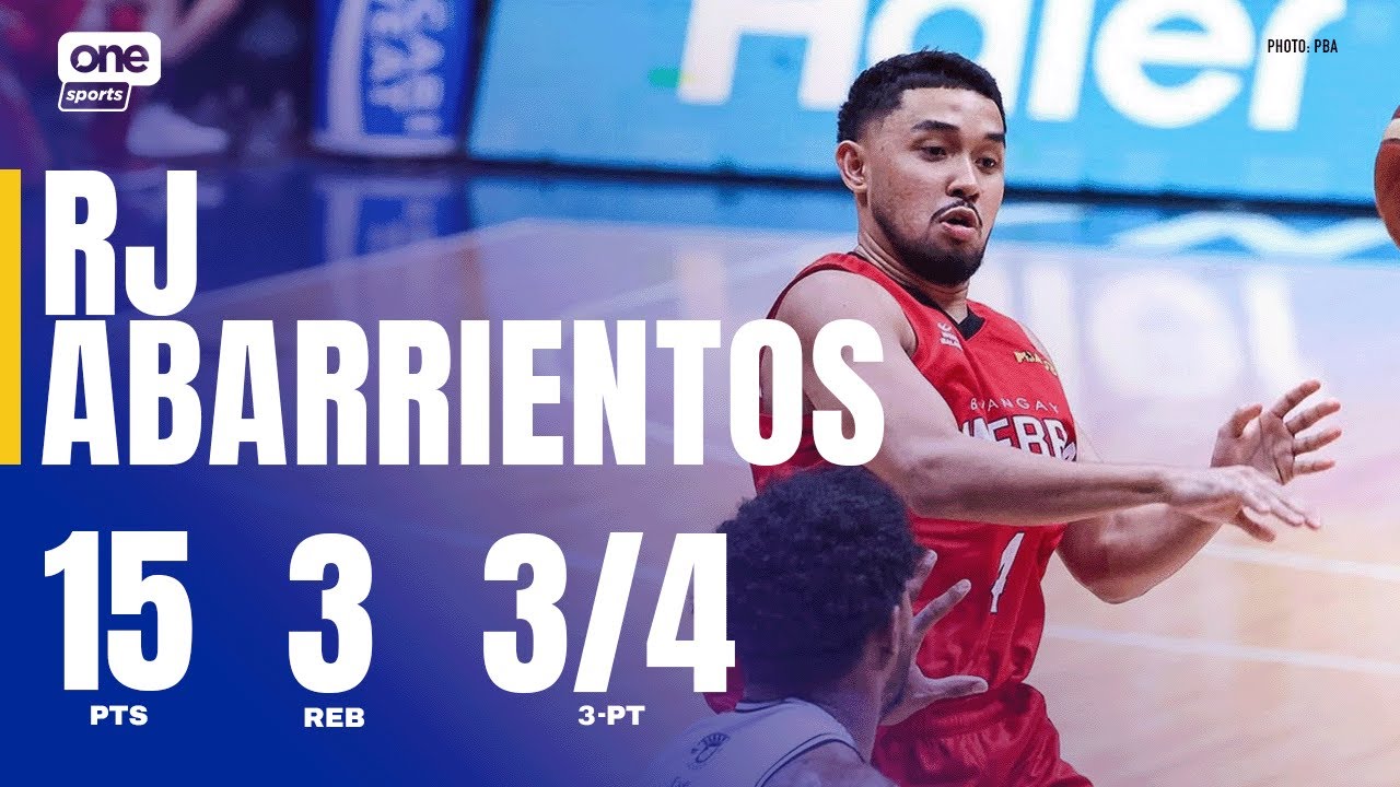 RJ Abarrientos ON FIRE FROM THE THREE-POINT LAND for Ginebra 🔥 | PBA ...