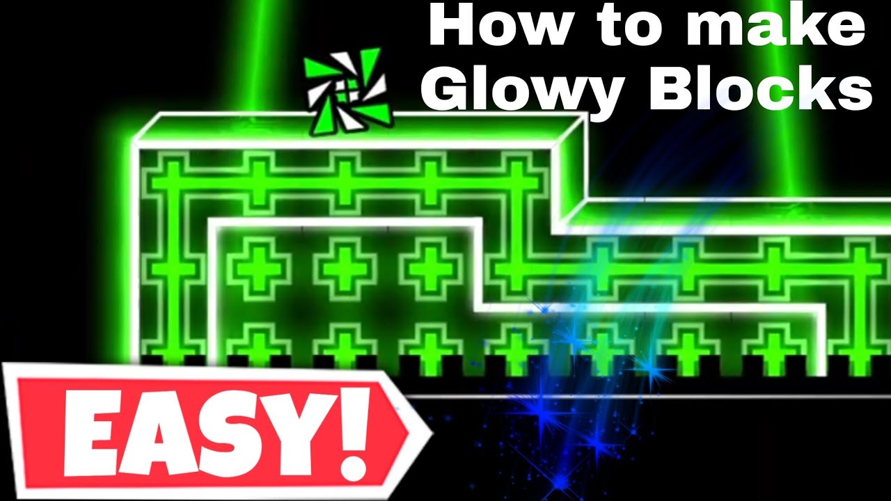 (Geometry Dash) How to make Glowy Blocks - YouTube