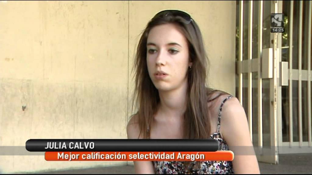JULIA CALVO - MEJOR NOTA SELECTIVIDAD 2011 EN ARAGÓN - YouTube
