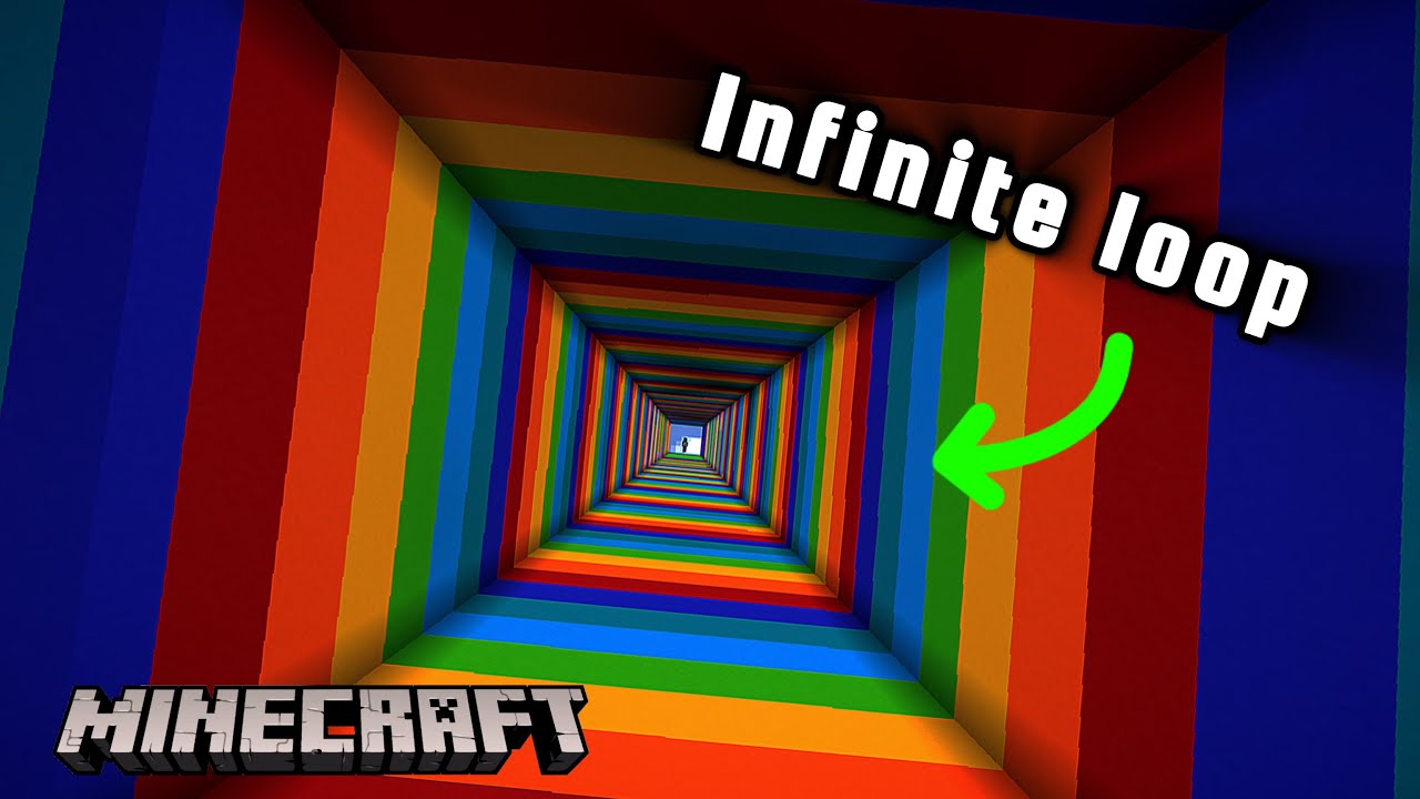 infinite loop! immersive portals. minecraft - YouTube