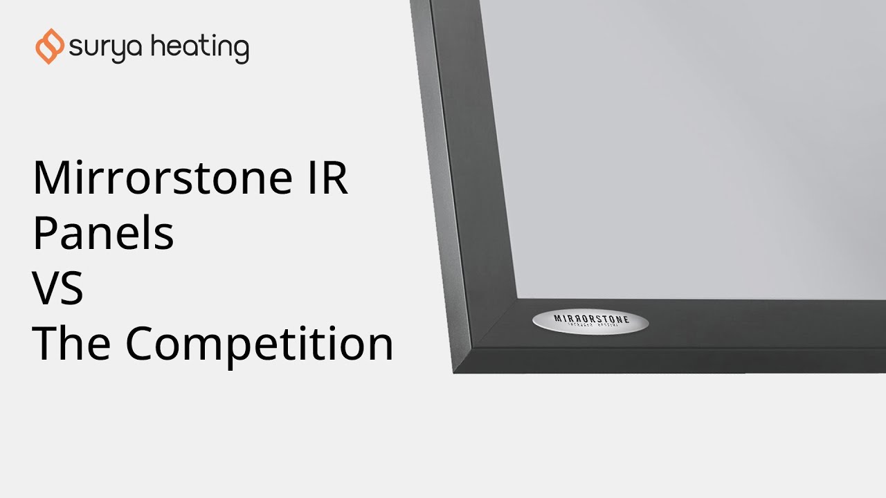 Mirrorstone IR Panels VS The Competition - [Surya Heating] - YouTube