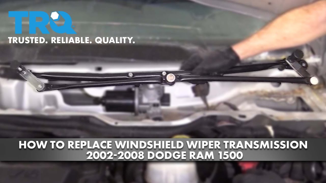 How to Replace Windshield Wiper Transmission 2002-2008 Dodge RAM 1500 ...