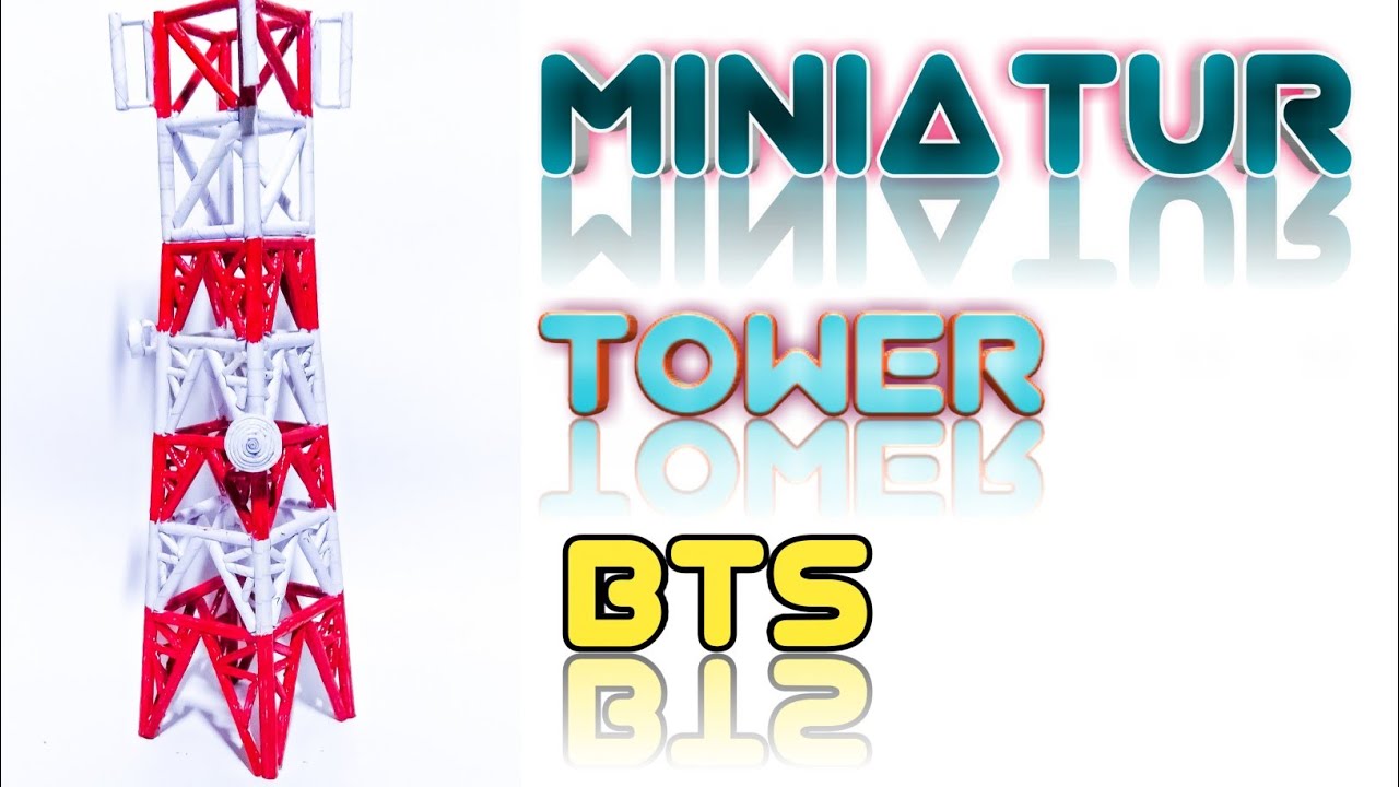 MINIATURE TOWER SIGNAL From Used Books || CARA MEMBUAT MINIATUR TOWER ...