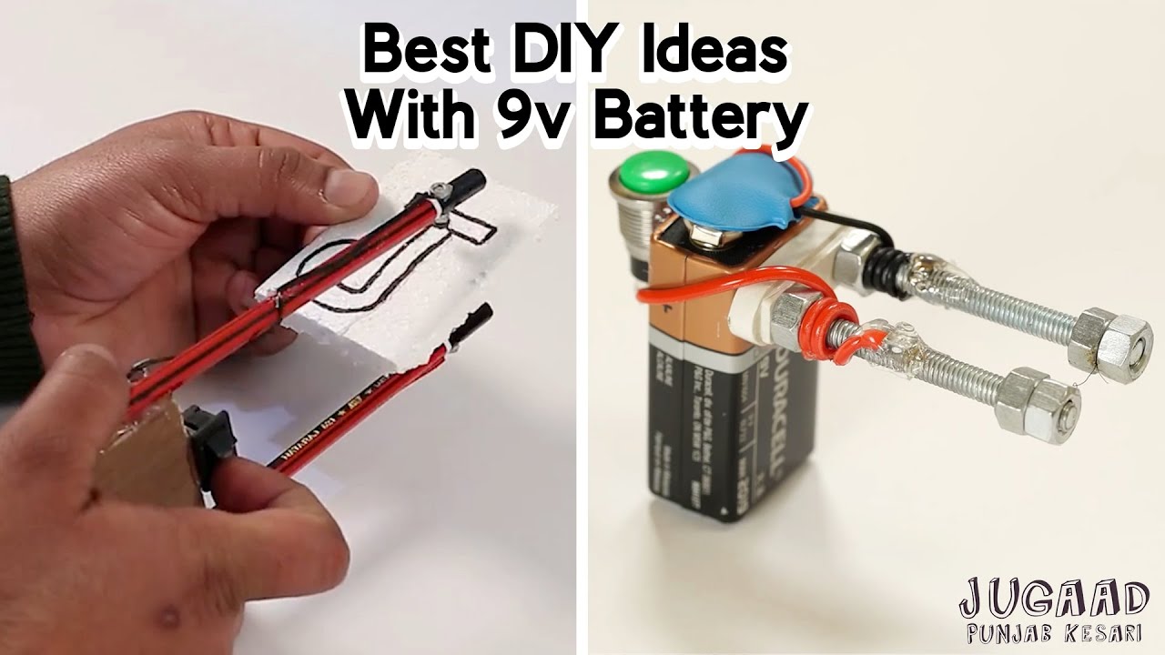 Best DIY Ideas With 9v Battery - YouTube