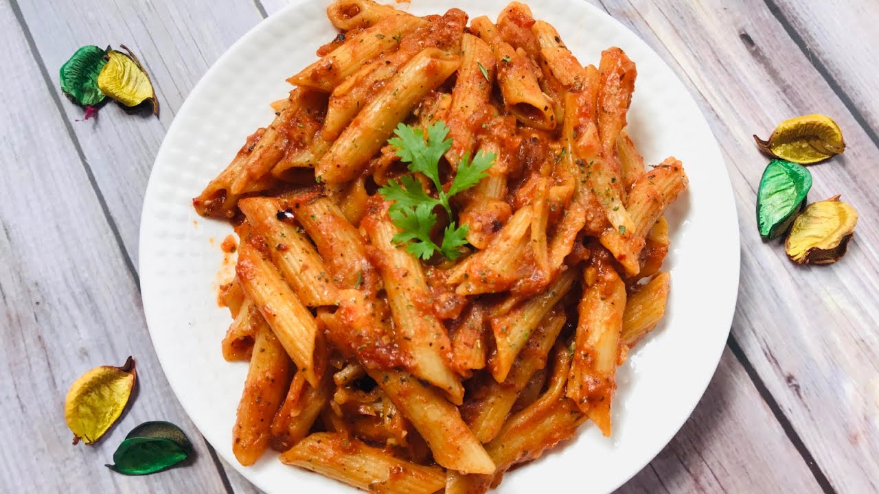 SPICY RED SAUCE PASTA RECIPE | RESTAURANT STYLE RED SAUCE PASTA ...