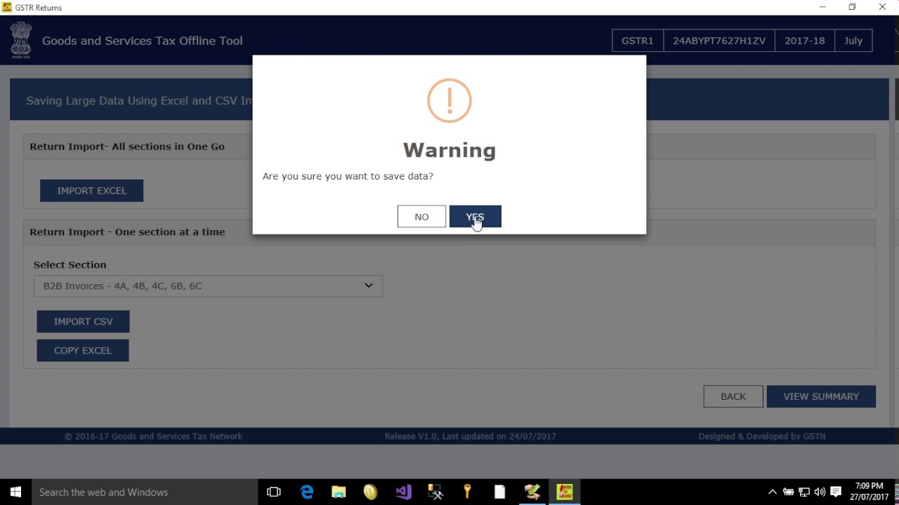ABiSys Generate and Import CSV File for GST Offline Utility - YouTube
