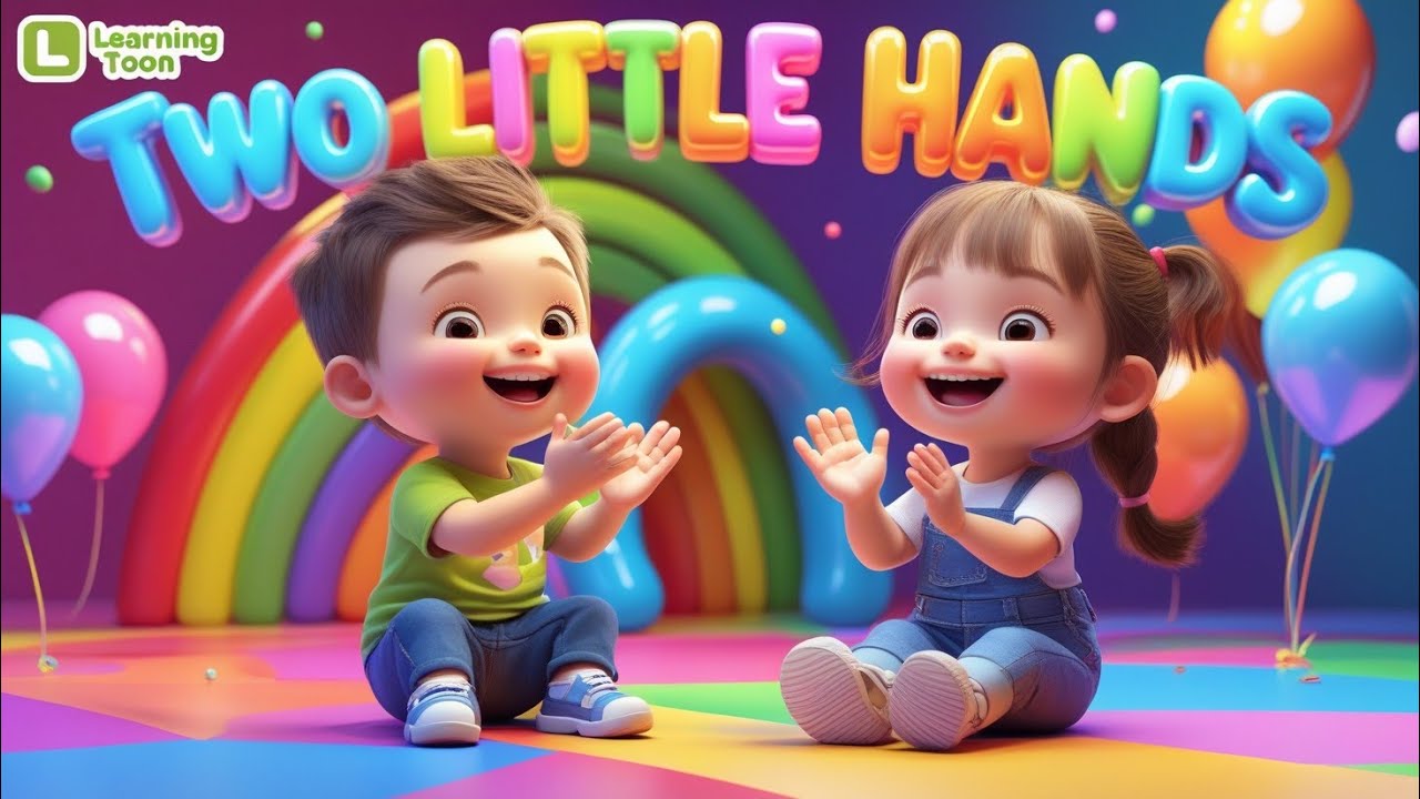 Two Little Hands | Kids Action Song | Nursery Rhymes & Fun Learning for ...