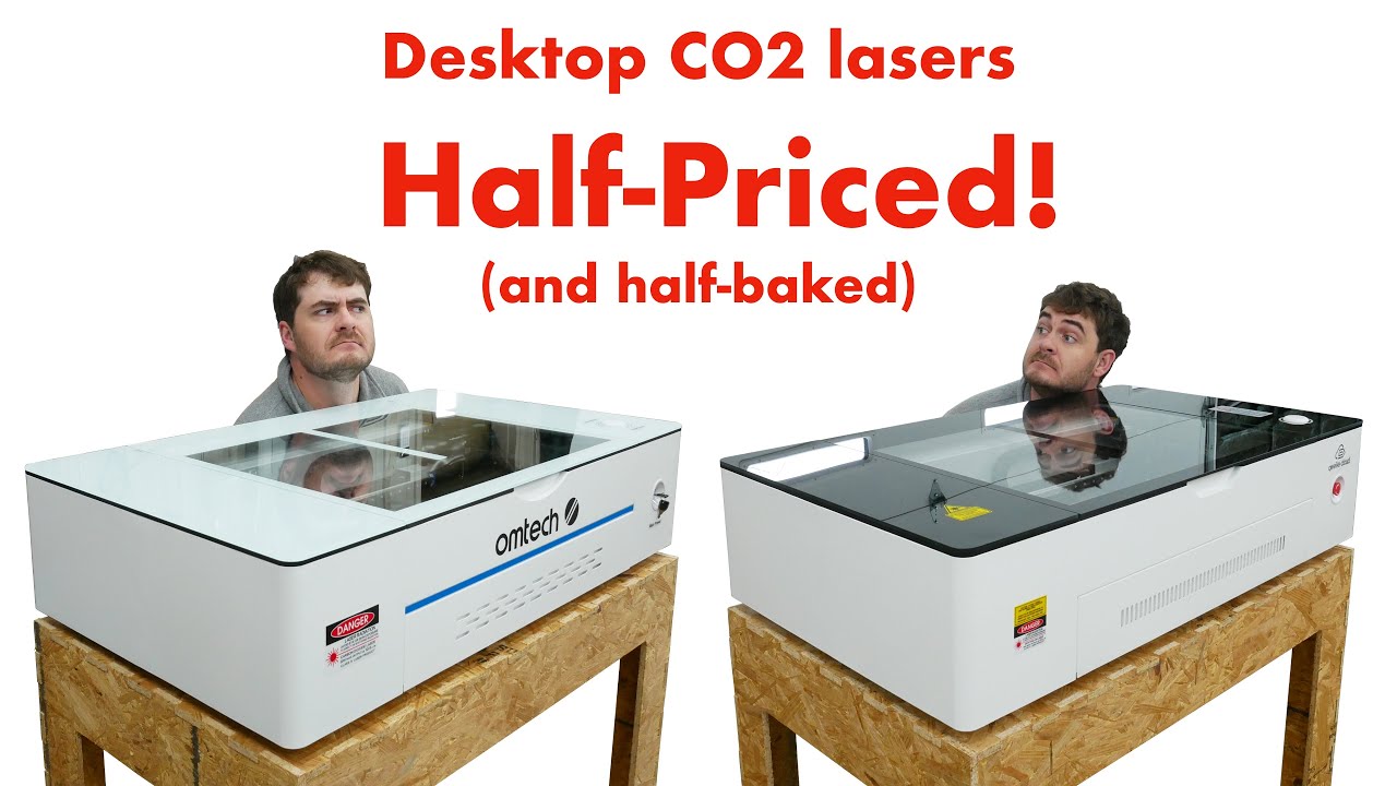 The OMTech Polar and Gweike Cloud are (mostly) Desktop CO2 Lasers - YouTube