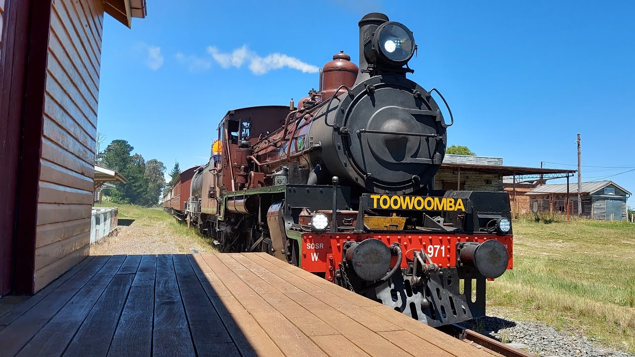 C17 971 - SDSR Steam Train - Stanthorpe to Toowoomba - 30/10/2022 - YouTube