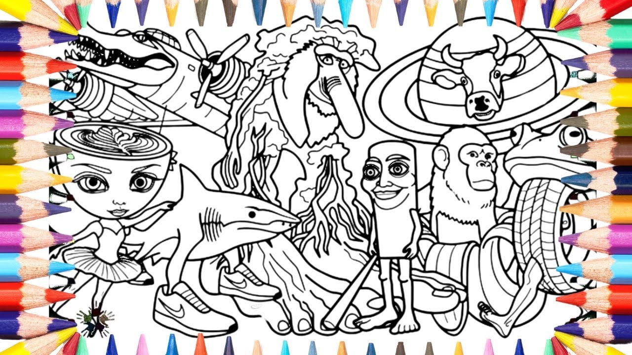 TOP 8 Italian Brainrot Animals – New Coloring Pages & How to Color Them ...