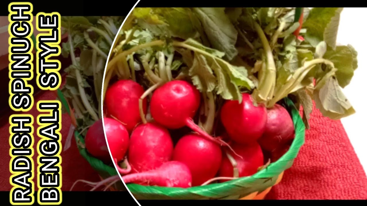 Healthy Radish and Spinach Recipe / Spinach bhaji w/ radish - YouTube