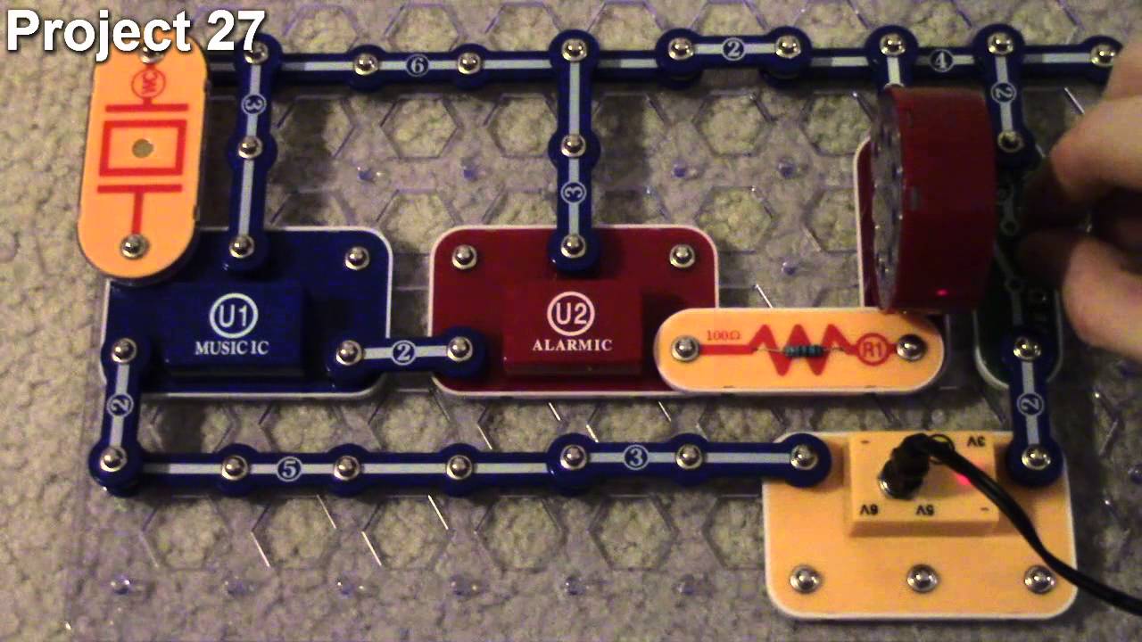 ELENCO Snap Circuits Projects 22 - 31 - YouTube