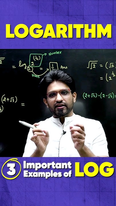 Important Examples of Log • Logarithm Part 3/6 #logarithm #jee2024 # ...