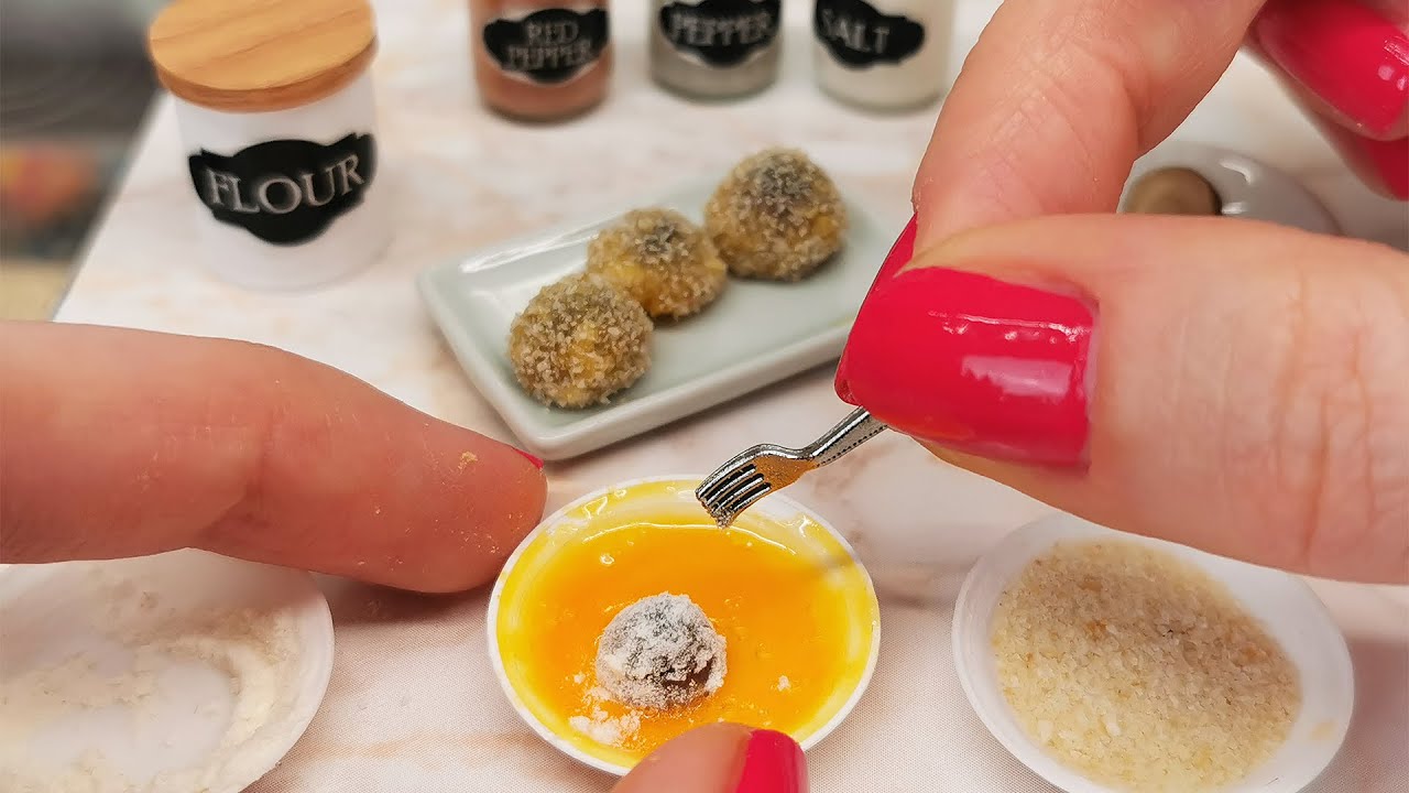 Mini,real FRIED MUSHROOMS with rice 🍄🧂🍚 / mini food / real mini cooking ...