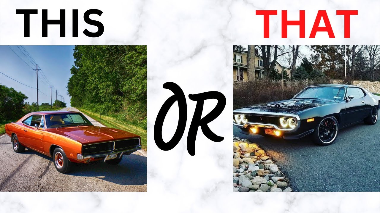 This or That Old School Cars Throwback Cars,Pick Your Old school! Which ...