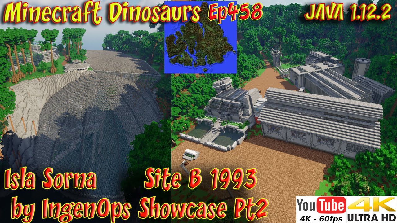 Isla Sorna Site B 1993 by IngenOps Showcase Pt2 JAVA 1.12.2 4K60FPS ...