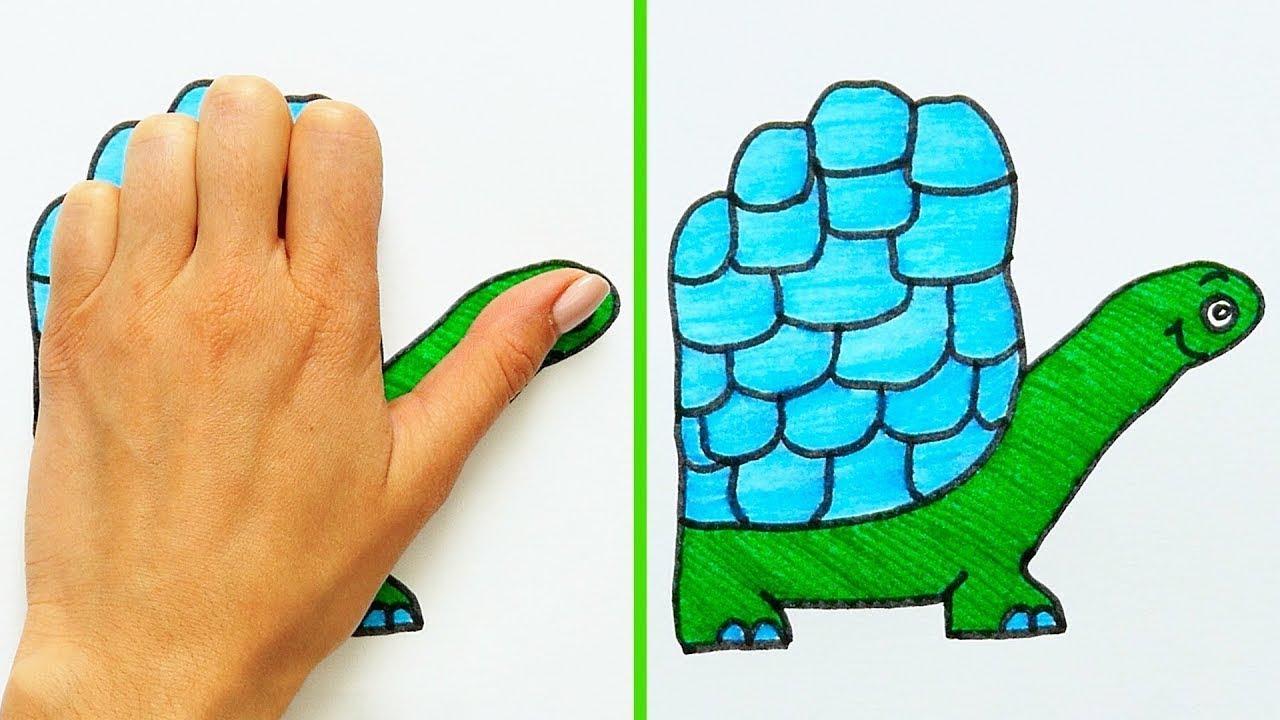 21 TRUQUES MUITO LEGAIS DE DESENHOS - YouTube