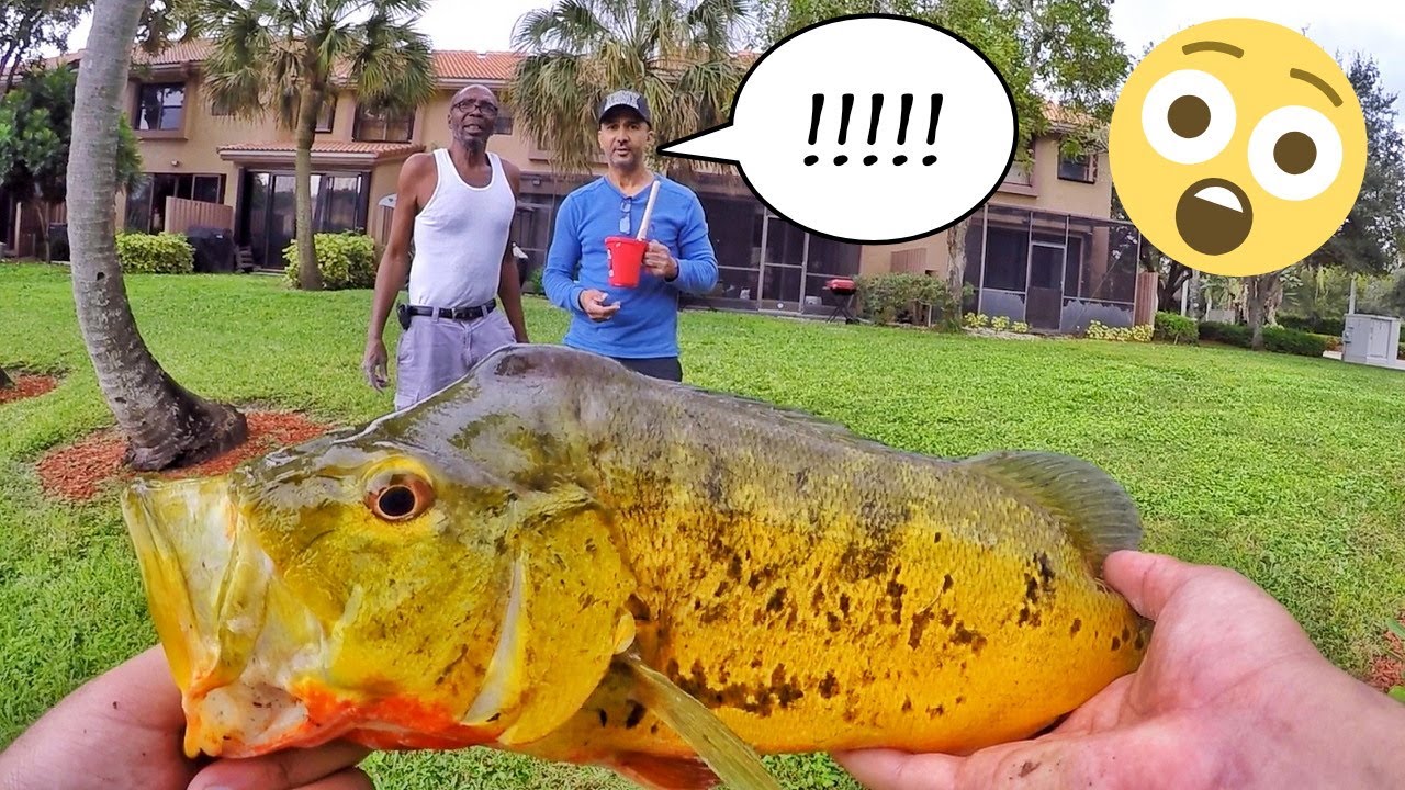 2 Men Approached Me While Fishing For Giant Fish!! - YouTube