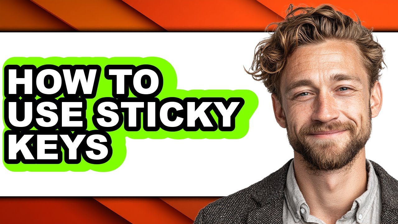How to Use Sticky Keys - Step by Step - YouTube