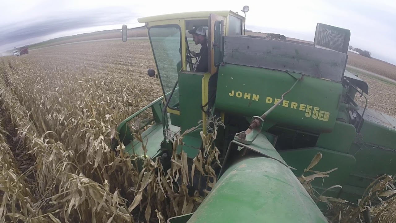 John Deere 55 Combine - YouTube