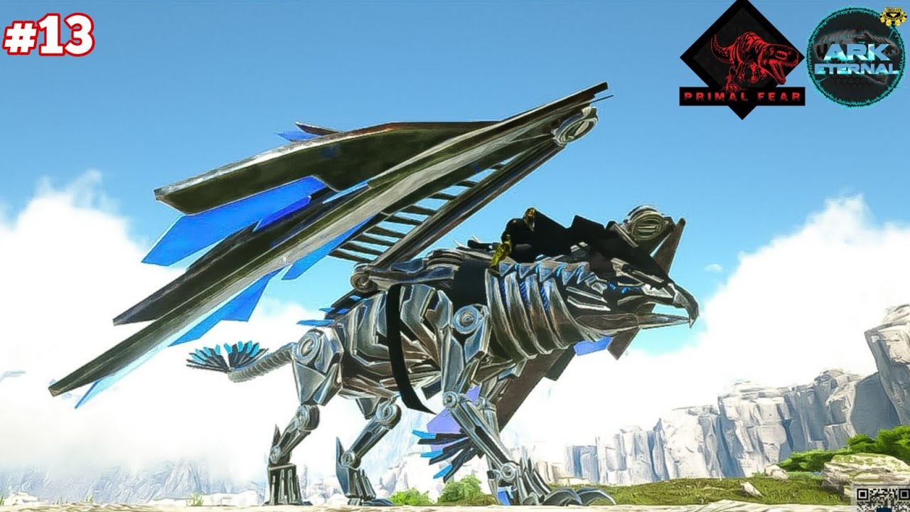 ARK : SURVIVAL EVOLVED🔥Robot Griffin Taming or unknown fire Wyvern ...