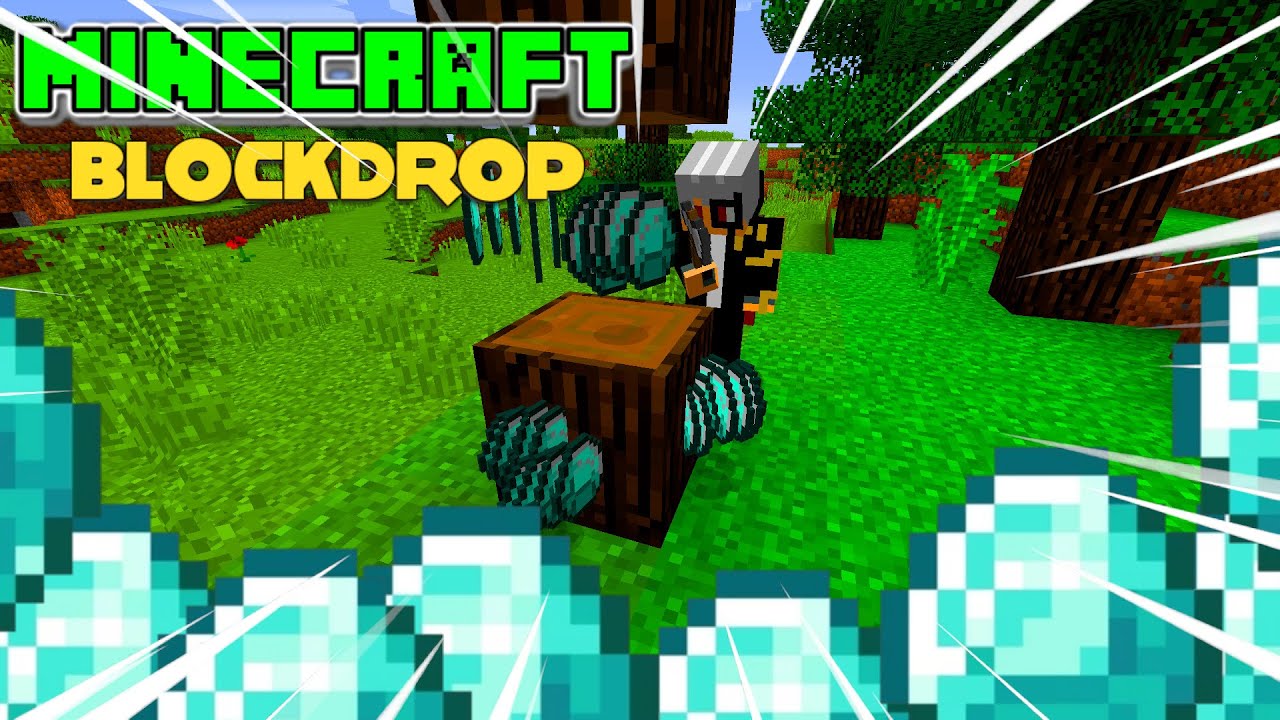 ทุกครั้งที่บล็อกแตกมันจะสุ่มของ!!! | Minecraft BlockDrop - YouTube