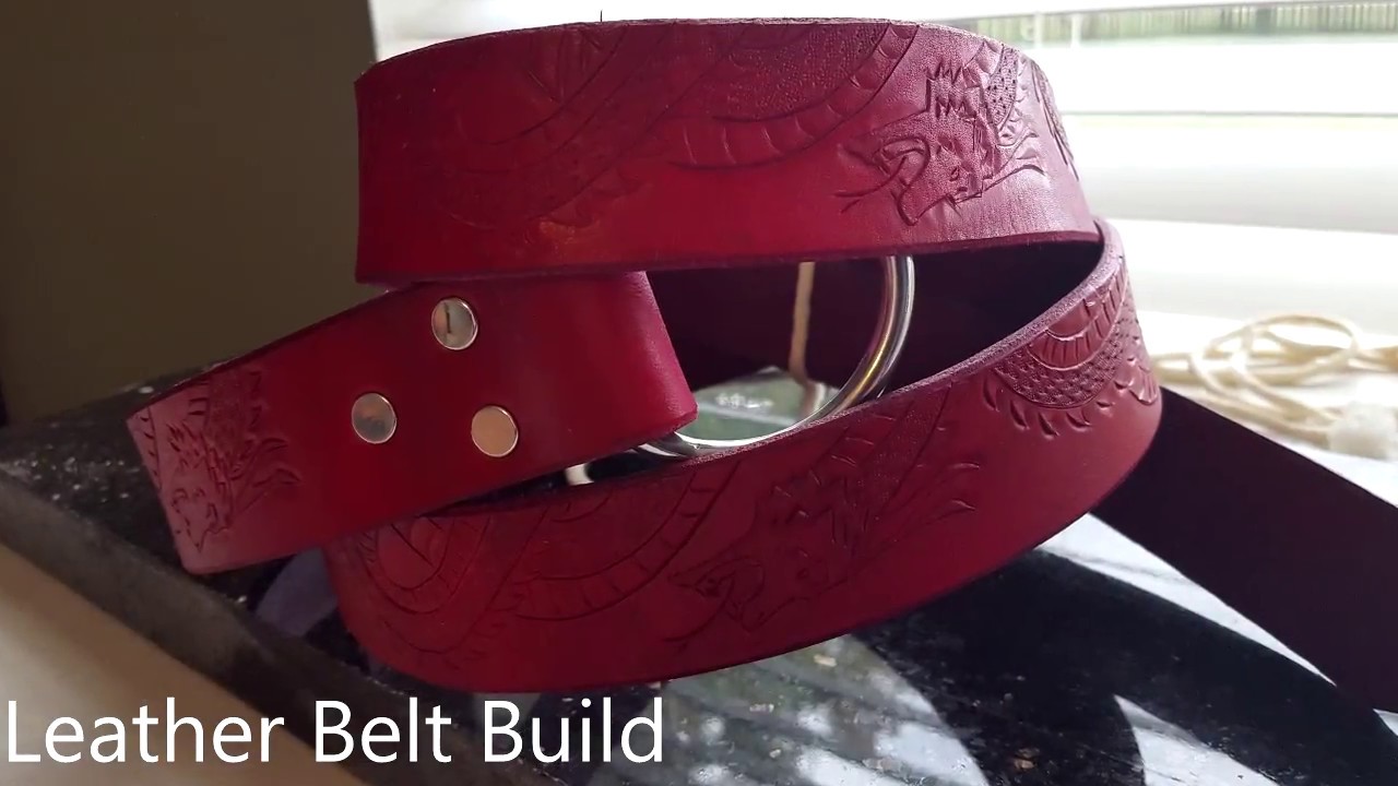 Making Leather Squire Belt - YouTube