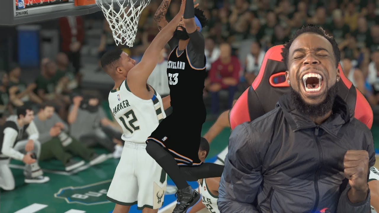 MY FIRST POSTERIZING DUNK! WE SWEPT THE BUCKS IN PlAYoFFS NBA 2k18 ...