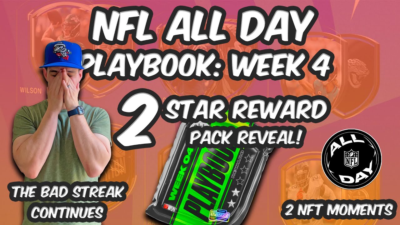 NFL ALL DAY - Week 4 Playbook Two Star Reward NFT Pack Reveal! - YouTube
