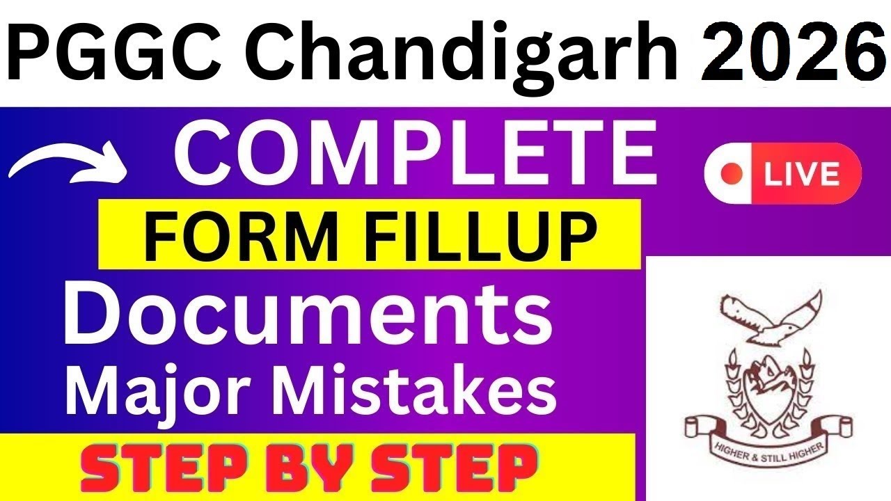 PGGC Chandigarh 2026 Application Form - PGGC Chandigarh Registration ...