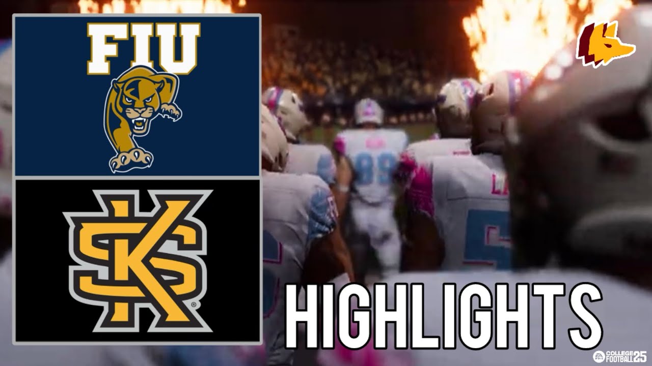 FIU Panthers ( Miami Vice Night ) vs Kennesaw State Owls | Full Game ...