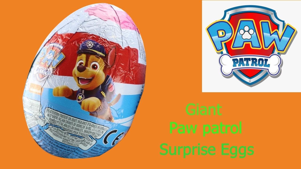 PAW PATROL - TOYS AND CHOCOLATE - SURPRISE EGGS FUN CUTE - YouTube