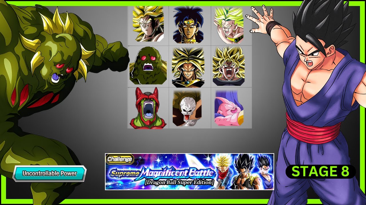 LR BIO BROLY VS STAGE 8 SUPREME MAGNIFICENT BATTLE VS BEAST GOHAN NO ...