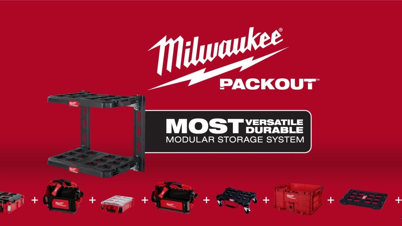 Milwaukee® PACKOUT™ Racking Shelves - YouTube