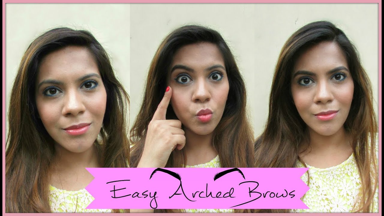 Easy Arched Eyebrow Tutorial-Smudge proof Water Proof Brows - YouTube