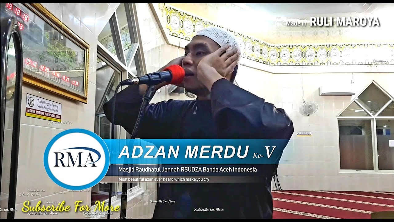 Suara adzan paling merdu, irama terbaru - YouTube