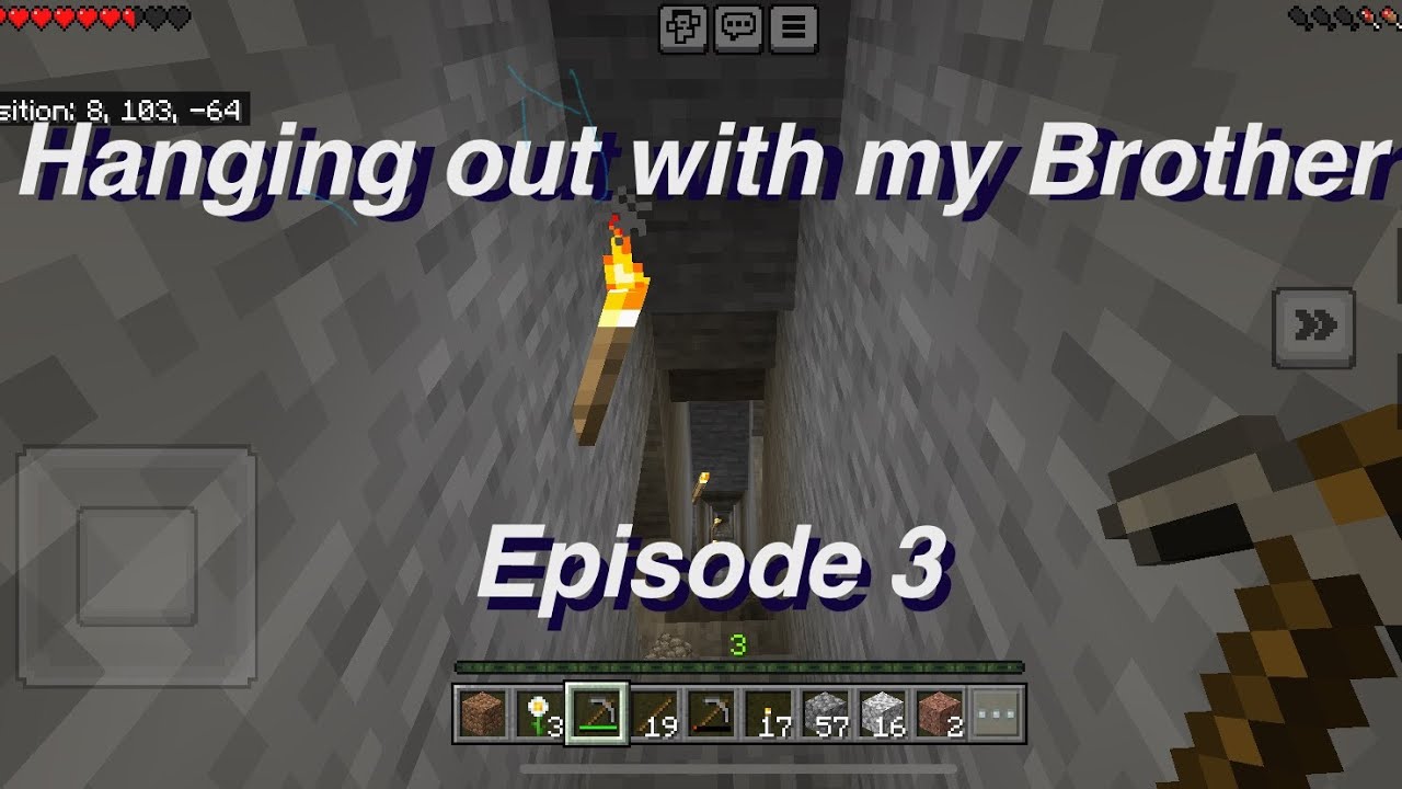 Hanging out with my Brother in Minecraft Survival Episode 3 - YouTube