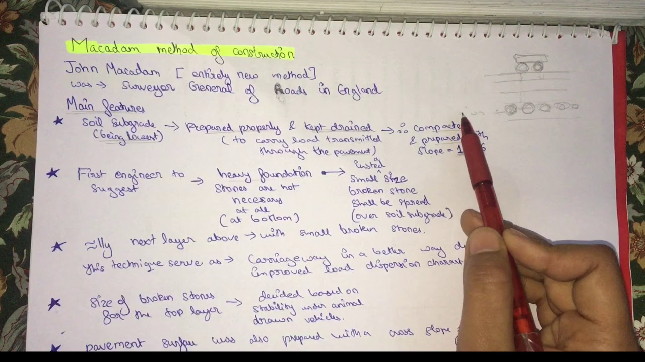 Macadam method of construction | part 3 | - YouTube