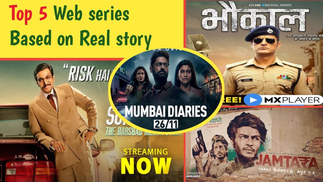 💫Top 5 "web series based on true story |"सच्ची घटनाओं पे आधारित वेब ...