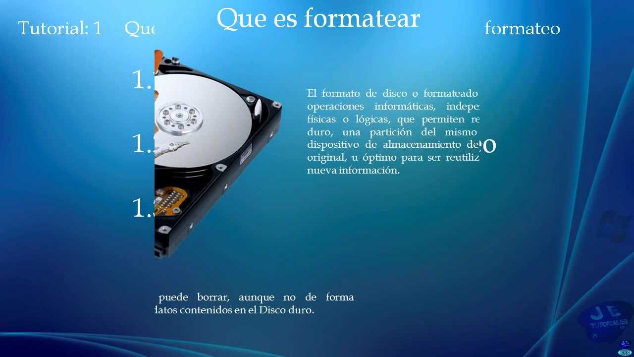 Que es formatear, para que sirve y tipos de formateo. - YouTube