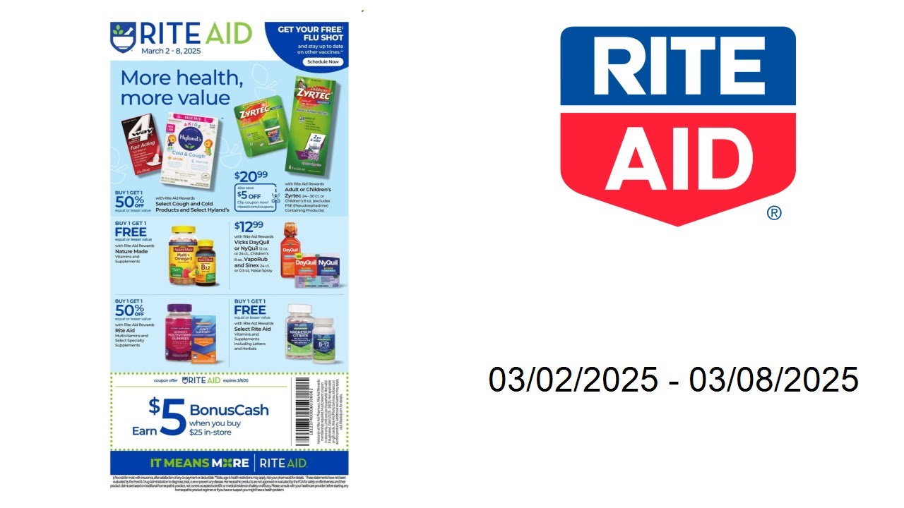 Ad RITE AID - Weekly Ad - 03/02/2025 - 03/08/2025 - YouTube