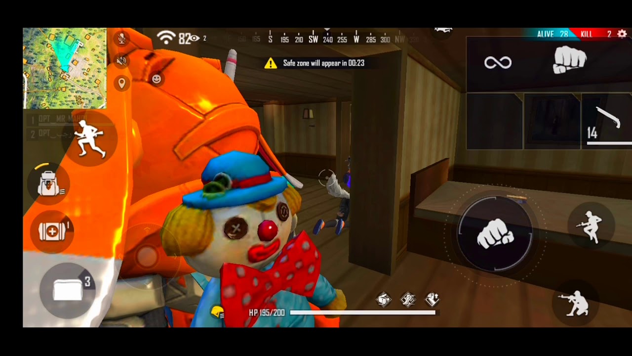 Gameplay with the new glitch free fire - YouTube