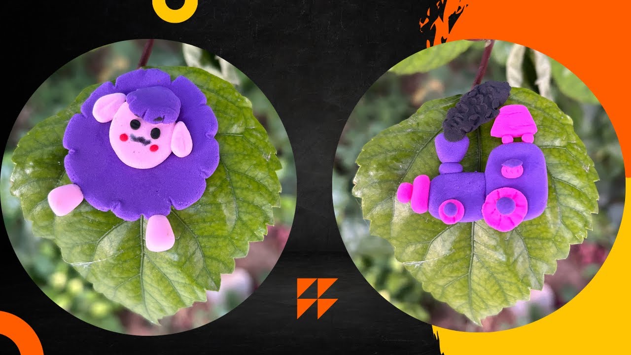 Making My Own Clay Train😱 | Cute sheep with polymer clay | Clay Ideas ...